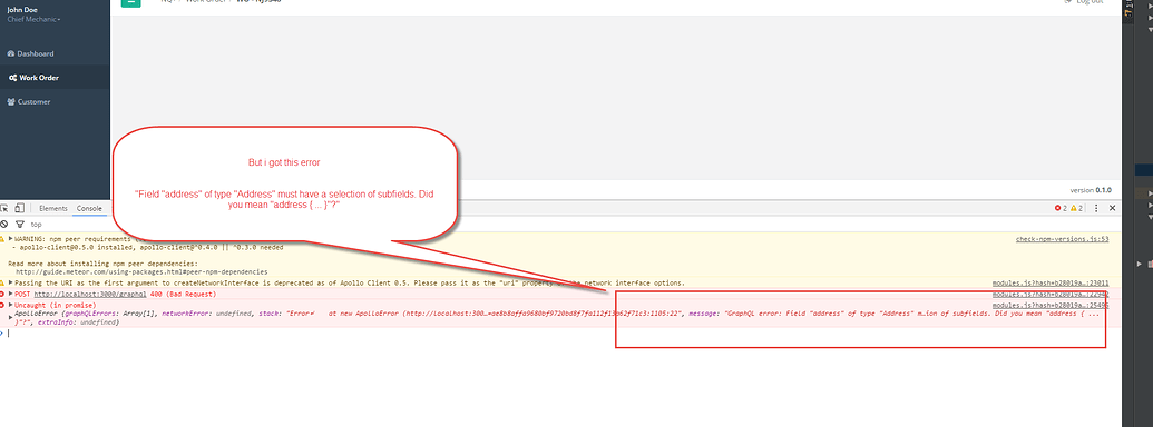 Graphql Error Cannot Query Field Name On Type Query Apollo Meteor Forum 
