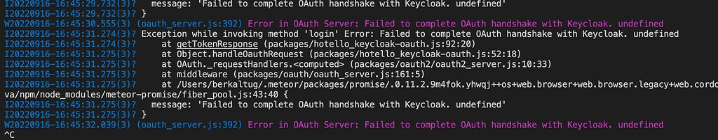 Keycloak client integration help and lack of documentation - help - Meteor Forum