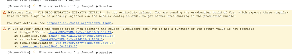 Error with vue in meteor 3 projects - VueJS - Meteor Forum
