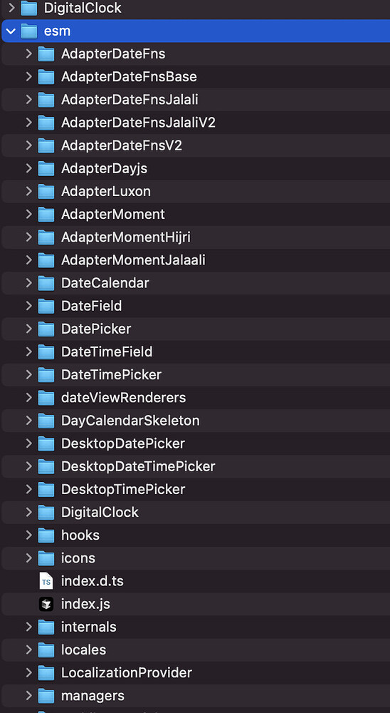 Problem running newest version of @mui/x-date-pickers - bundler bug ...
