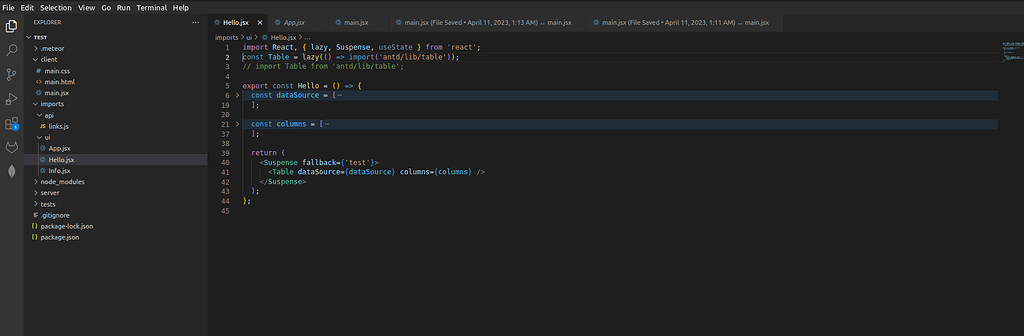 Dynamic imports still include a part of antd - help - Meteor Forum