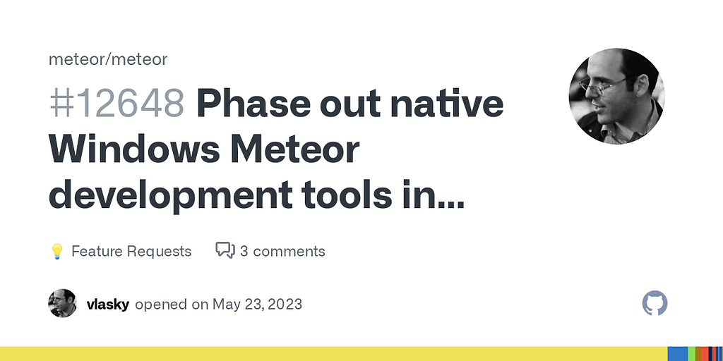 [BUG BOUNTY] $500 Reward to improve the performance of Meteor on Windows - announce - Meteor Forum