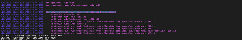 [solved] Build failing when using ecmascript package - help - Meteor Forum