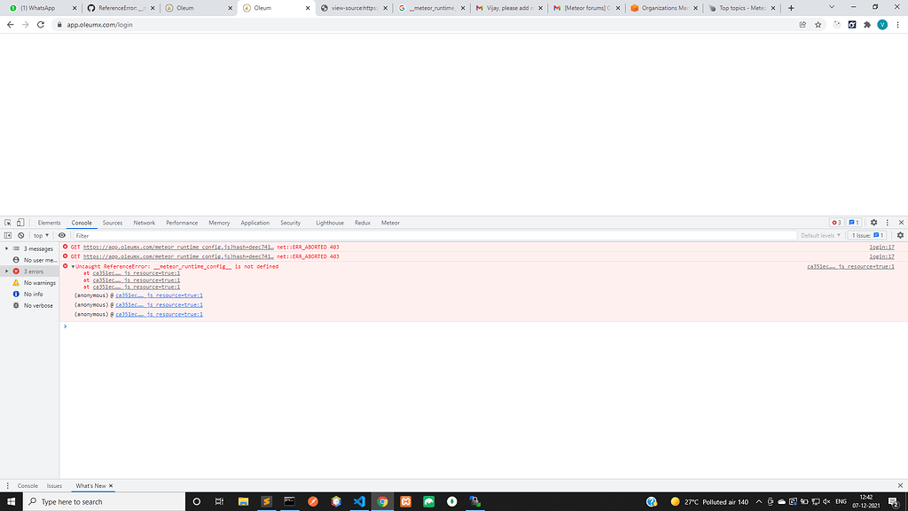 Solved Referenceerror Meteorruntimeconfig Is Not Defined Help Meteor Forum