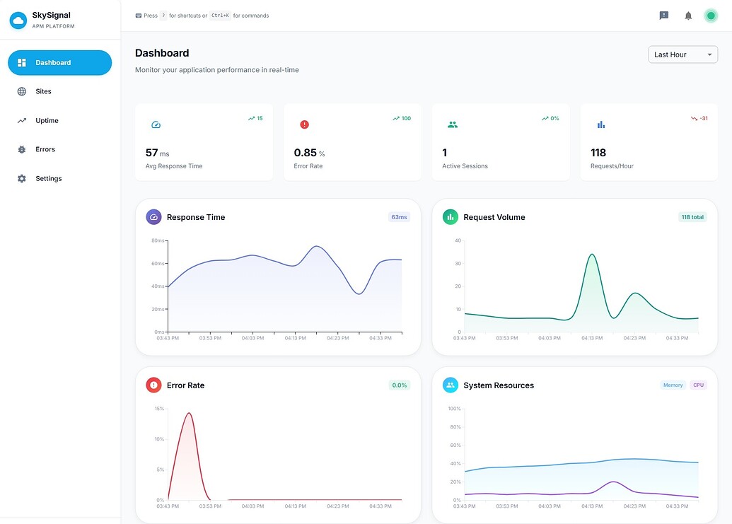 Introducing SkySignal: Modern APM Built for Meteor 3.0 - announce - Meteor Forum